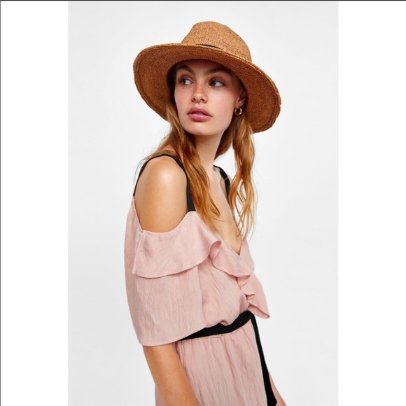 Zara | Dresses | New Zara Pink Ruffle Off Shoulder Dress | Poshmark